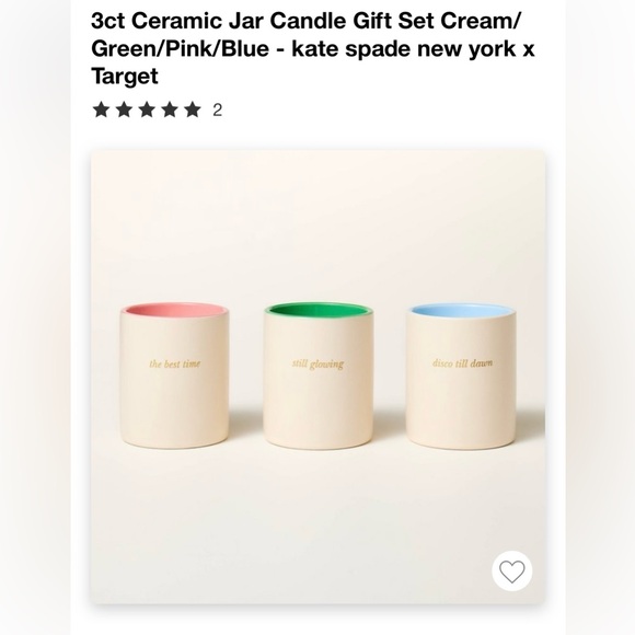 kate spade | Accents | Kate Spade X Target Ceramic Candle Set | Poshmark